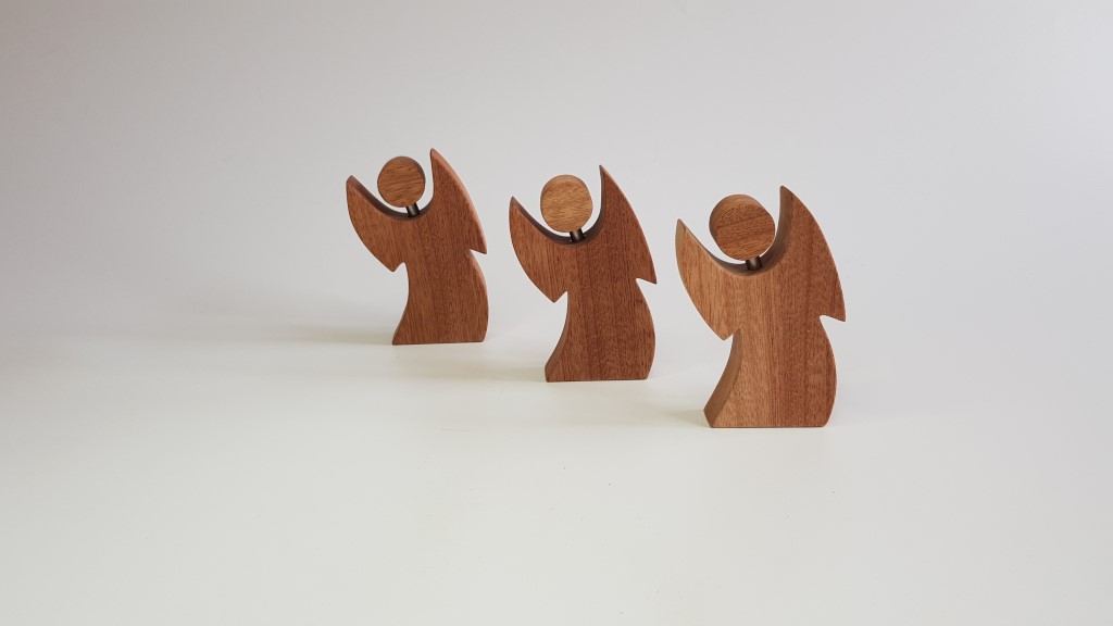 Engel klein - Mahagoni | Der Holz-Tobi